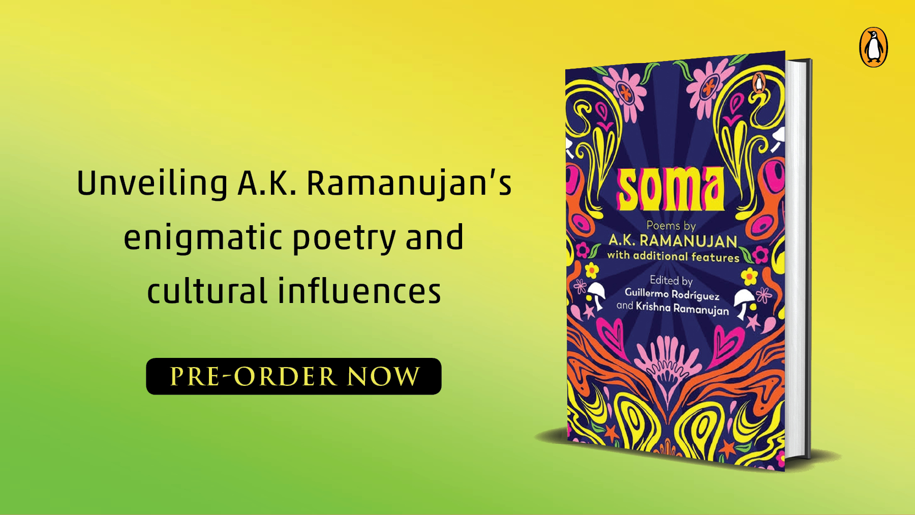 Launch of SOMA. Poems by A.K. Ramanujan – Guillermo Rodríguez